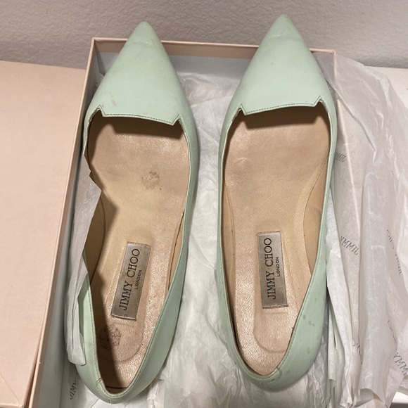 Jimmy Choo | Shoes | Jimmy Choo Flats Key Lime Flats 45 | Poshmark